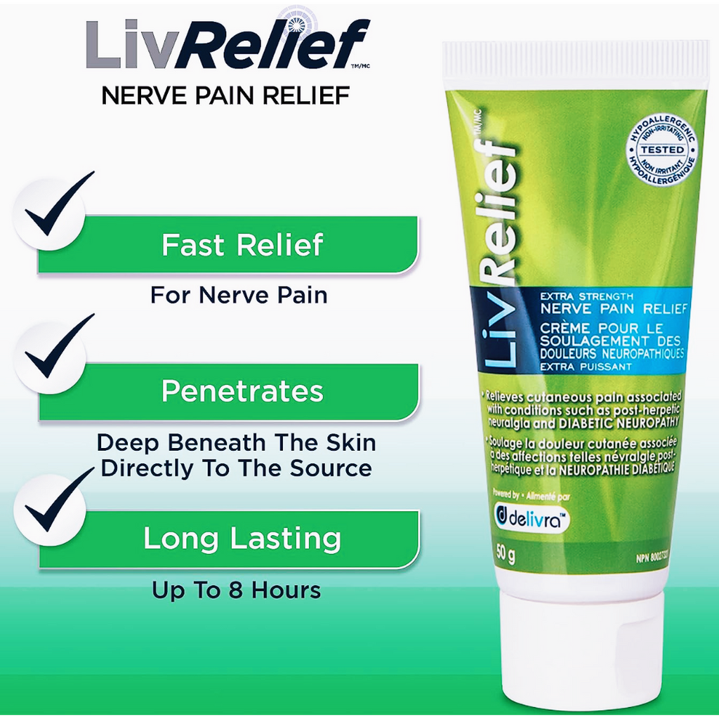 LivRelief Nerve Pain Relief Cream – Natural Health Garden