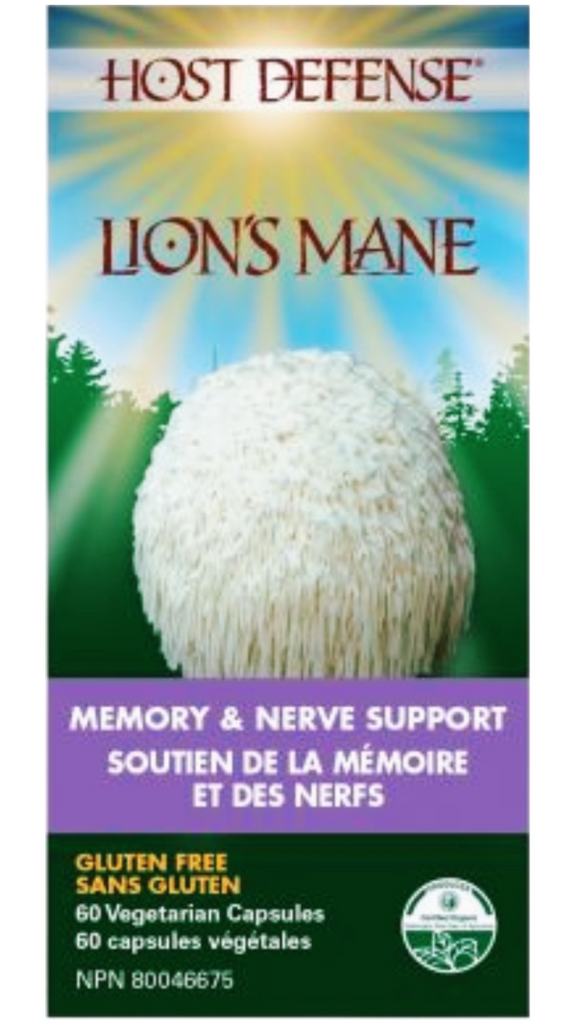 Host Defense Lion's Mane Memory & Nerve Support - VegCaps – Natural ...