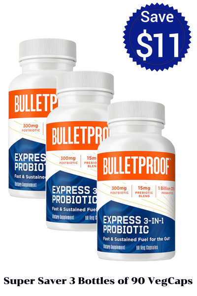 Bulletproof Express 3-in-1 Probiotic - Expires January 2026 – Natural ...