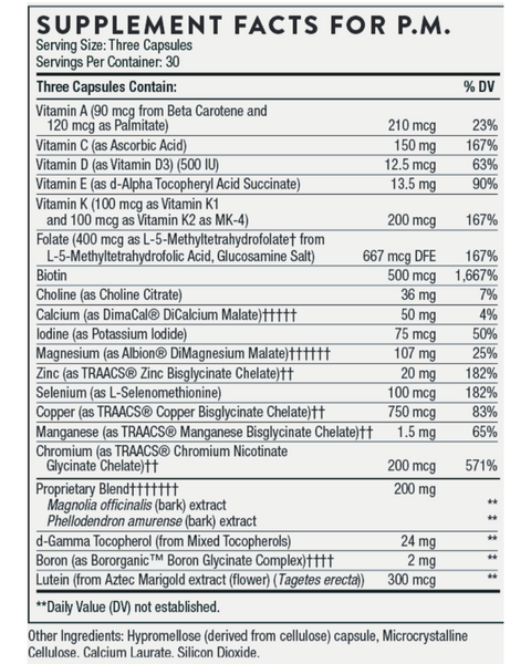 Thorne Multi-Vitamin Elite AM & PM Bundle – Natural Health Garden