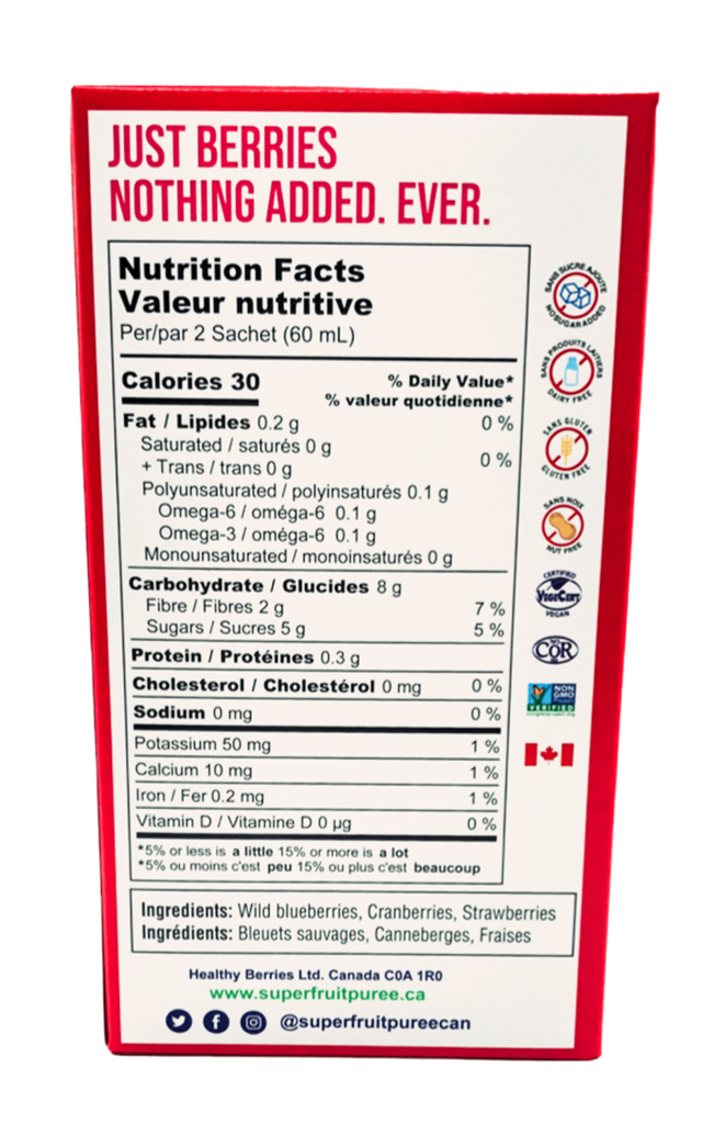 Superfruit Puree Solo’s Triple Berry – Natural Health Garden