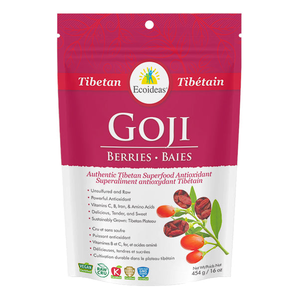 Ecoideas Organic Wild Tibetan Goji Berries – Natural Health Garden