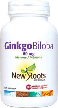 New Roots Herbal Ginkgo Biloba 60mg – Natural Health Garden