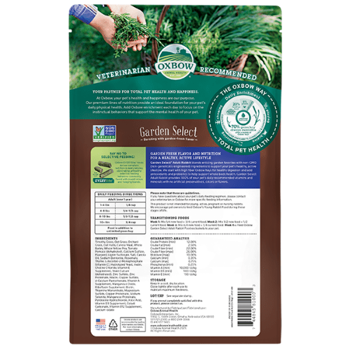 Oxbow Garden Select Adult Rabbit Food – Natural Health Garden